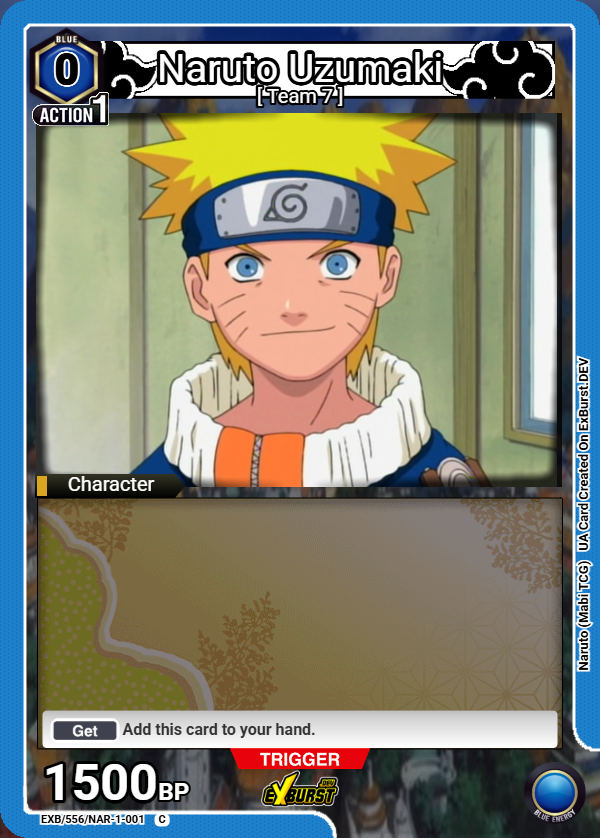 Naruto Blue Team 7 (NAR-1) – Mabi TCG – MabTCG
