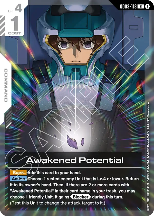 Awakened Potential (GD03-118) - Card Listed on ExBurst.DEV Deckbuilder